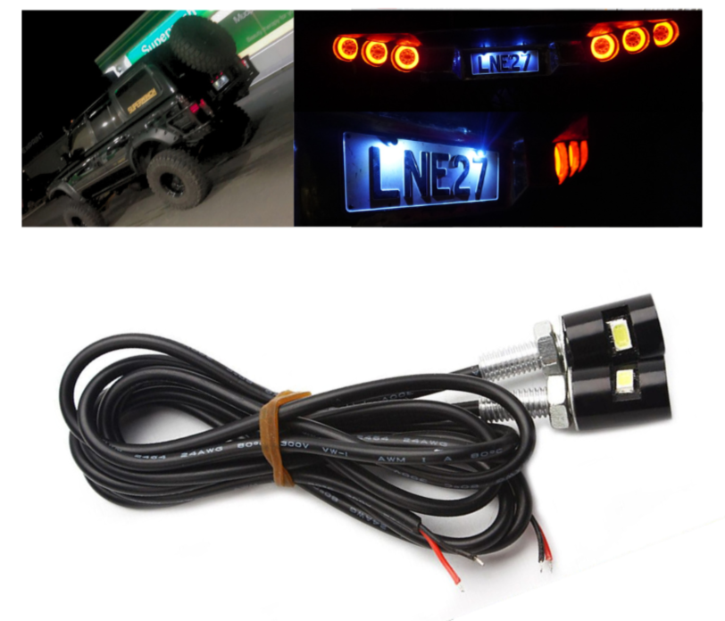 x2 License plate bolts with LED Lights inside – DC CUSTOMS AND ...